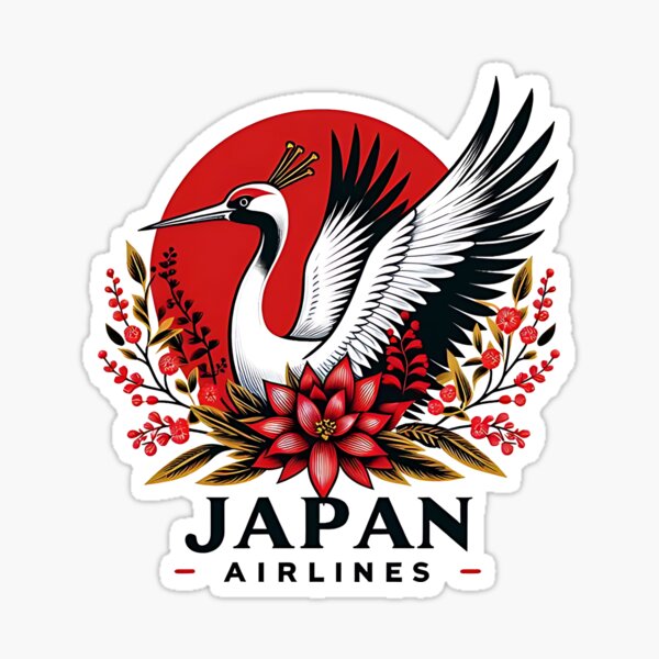 "Japan Airlines Logo" Sticker for Sale by Suukunna | Redbubble