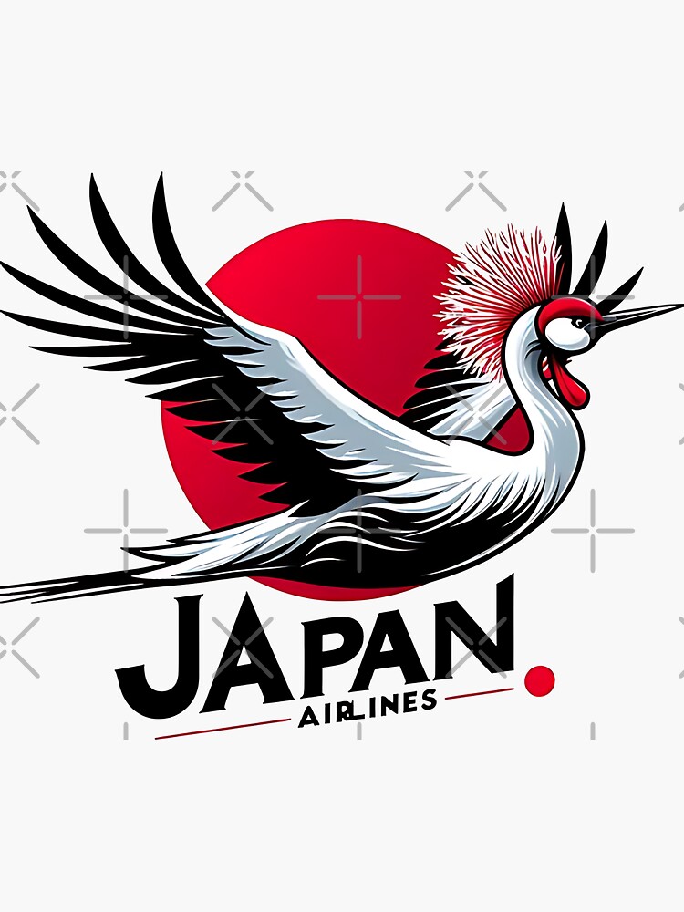 "Japan Airlines Logo" Sticker for Sale by Suukunna | Redbubble