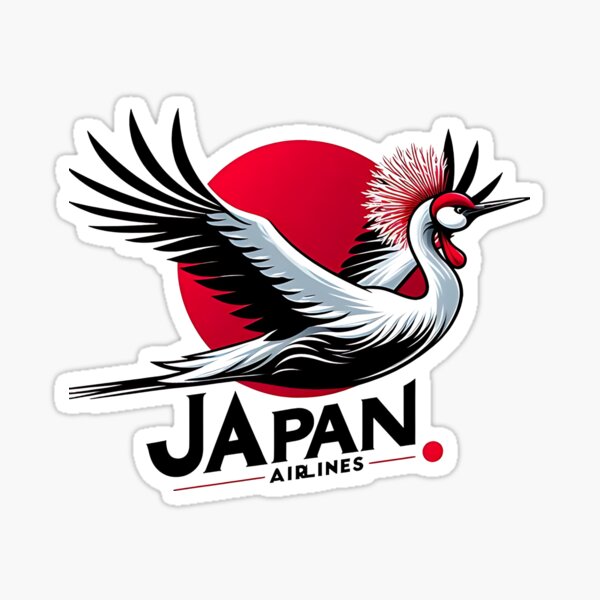 "Japan Airlines Logo" Sticker for Sale by Suukunna | Redbubble