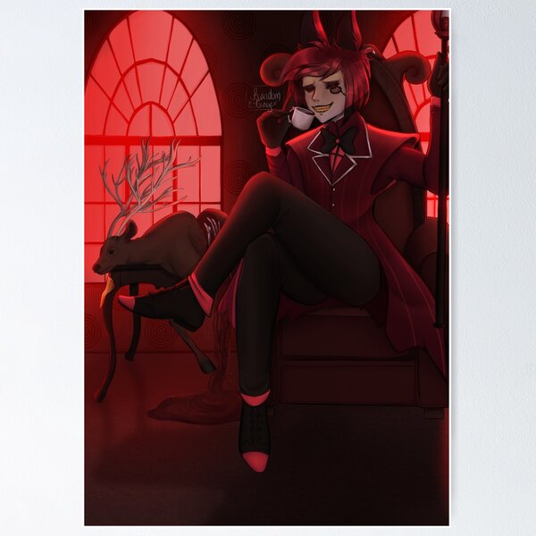 "Alastor Fan Art - Hazbin Hotel " Poster for Sale by RandomGingerArt ...