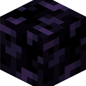 "Obsidian Minecraft Block Icon" Sticker for Sale by BurgerBites | Redbubble