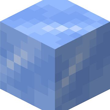 "Packed Ice Minecraft Block Icon" Sticker for Sale by BurgerBites ...