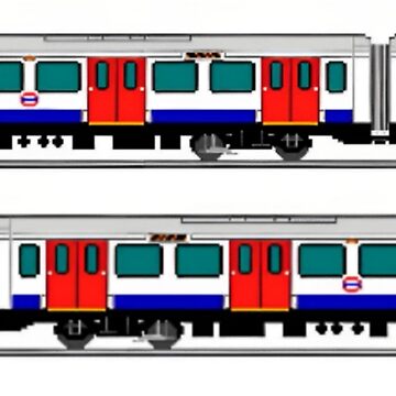 "London underground S8 stock" Sticker for Sale by TrainFanatic | Redbubble
