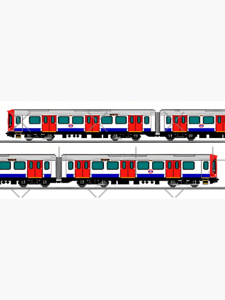 "London underground S8 stock" Sticker for Sale by TrainFanatic | Redbubble