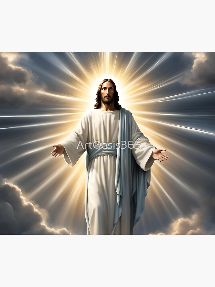 "The Divine Light of Our Lord Jesus Christ" Poster by ArtOasis365 ...
