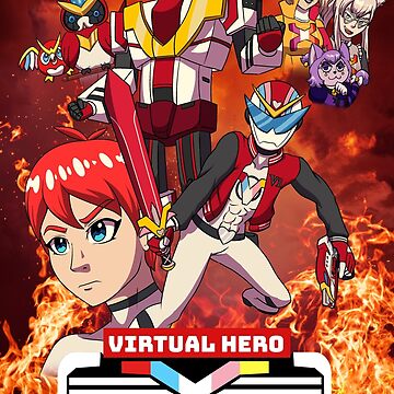 "Virtual Hero V-Ranger The Movie Poster" Art Board Print for Sale by ...