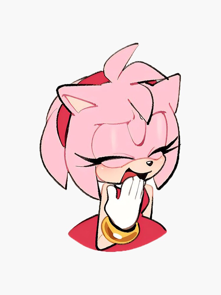 "amy rose laugh" Sticker for Sale by MurphyDoey | Redbubble
