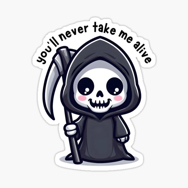 "A Simple Death" Sticker for Sale by asilentcowbell | Redbubble