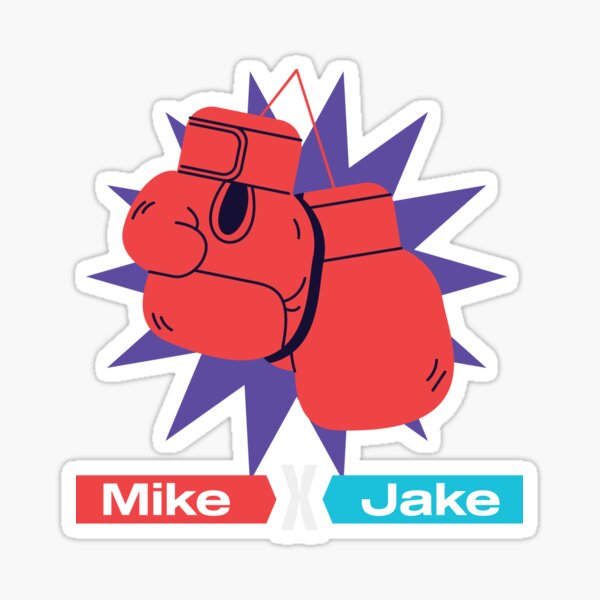 "Mike vs Jake boxing 2024 live global sports event" Sticker for Sale by ...