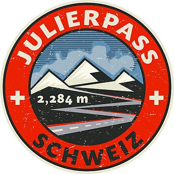 "Julierpass, Julier Pass, Switzerland" Sticker for Sale by studio838 ...