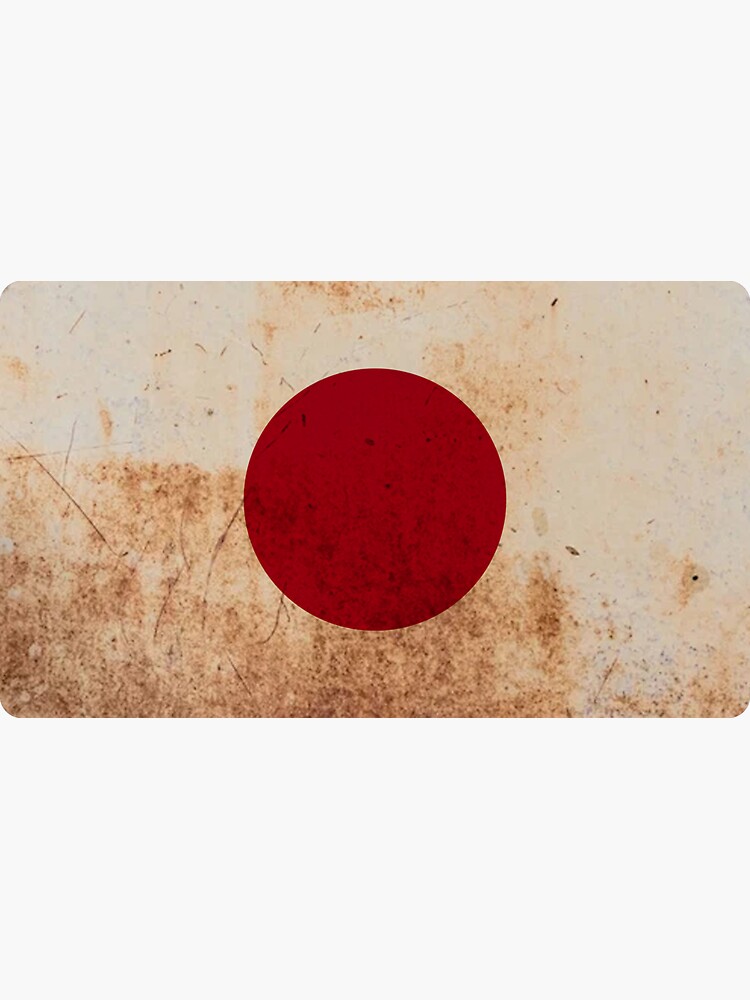 "Rusty Japan Flag" Sticker for Sale by FLATVAC STICKER | Redbubble