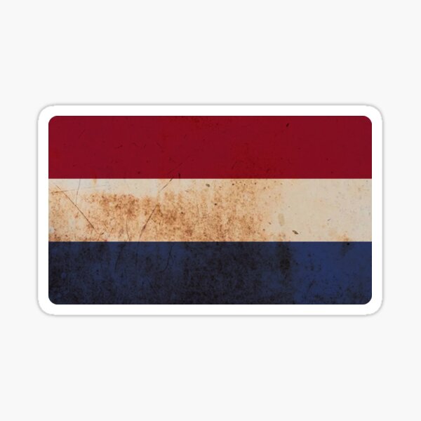 "Rusty Netherlands Flag" Sticker for Sale by FLATVAC STICKER | Redbubble
