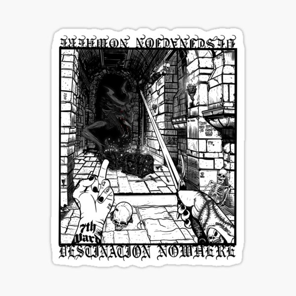 "7th Ward Dragon " Sticker for Sale by Destination Nowhere | Redbubble