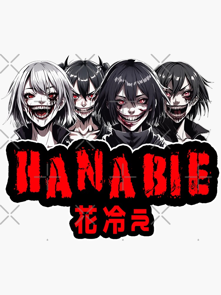 "Hanabie Band, Demonic Logo, Original Fan Art" Sticker for Sale by Burn ...