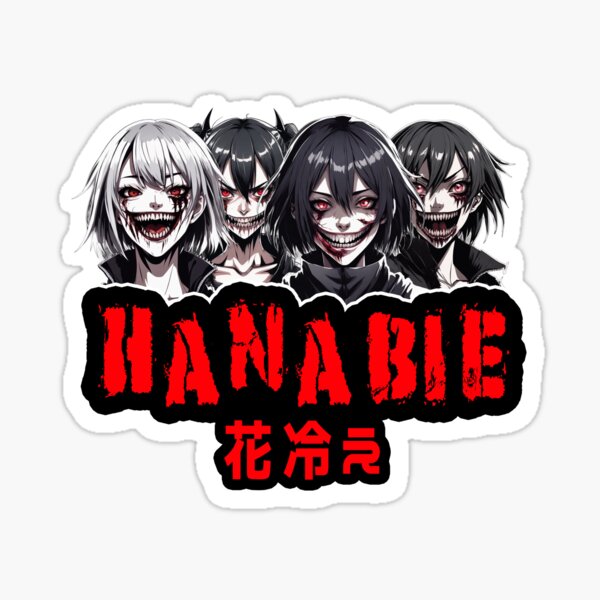 "Hanabie Band, Demonic Logo, Original Fan Art" Sticker for Sale by Burn ...