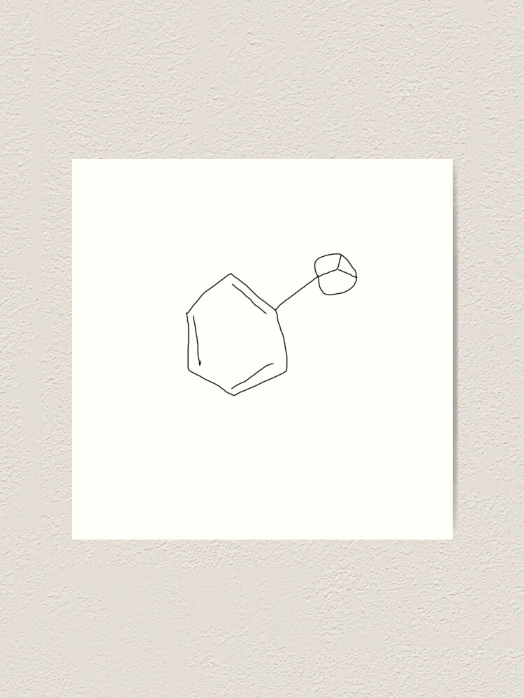 "Mercedes Benzene" Art Print for Sale by Groovy-garbage | Redbubble