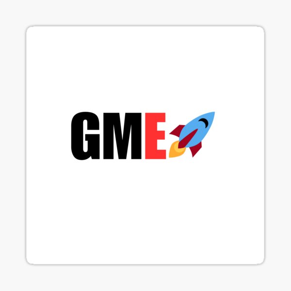 "GME Rocket" Sticker for Sale by chrisjhardley | Redbubble