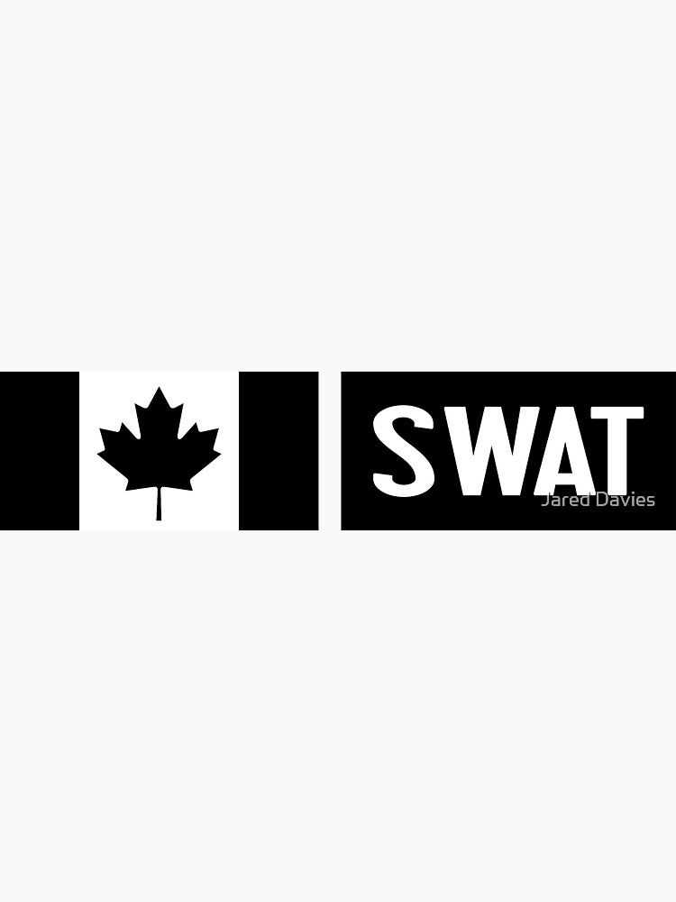 "Canadian SWAT: Black Flag" Sticker for Sale by MilitaryCandA | Redbubble