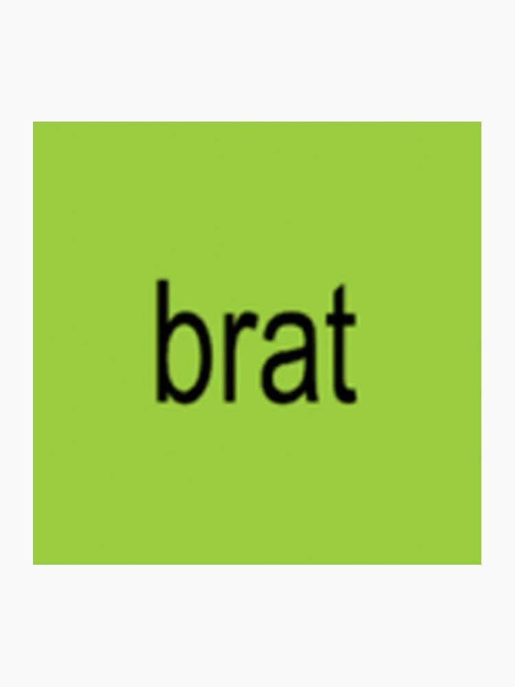 "BRAT Sticker" Sticker for Sale by neelaarao | Redbubble