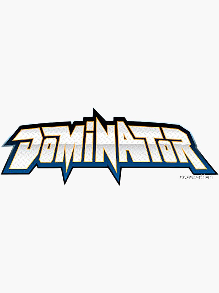 "dominator logo" Sticker for Sale by coasterkian | Redbubble