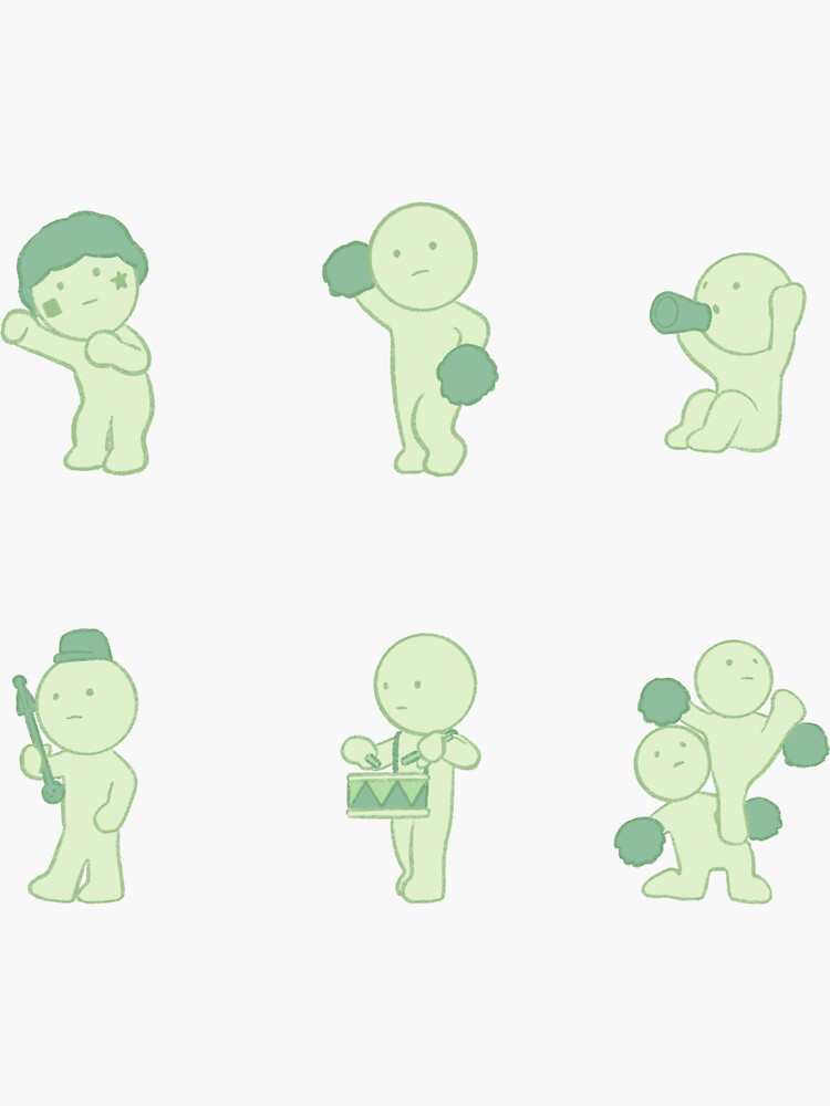 "Smiski Cheer Variation Pack" Sticker for Sale by saltyswiftie | Redbubble