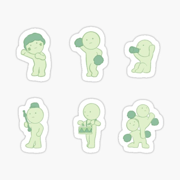 "Smiski Cheer Variation Pack" Sticker for Sale by saltyswiftie | Redbubble
