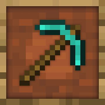 "Diamond Pickaxe Item Frame Minecraft" Sticker for Sale by Darcekar ...