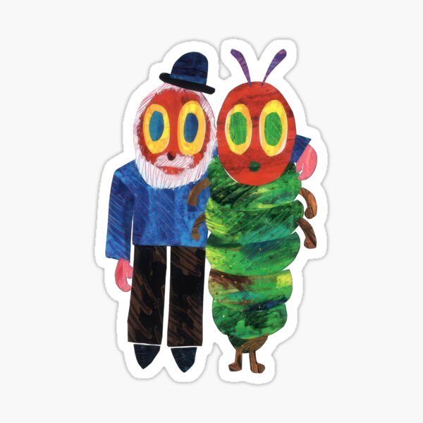 "Whimsical World of Eric Carle: Colorful Animal Collage Art" Sticker ...