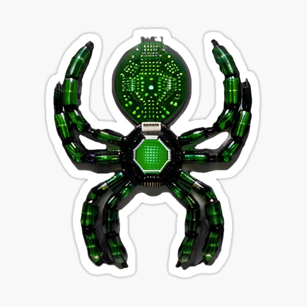 "spider motherboard" Sticker for Sale by Capacitor-Ant | Redbubble