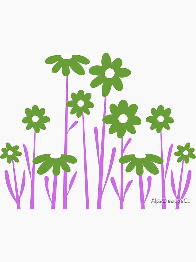 "Subtle Genderqueer Pride Flag Flowers" Sticker for Sale by ...