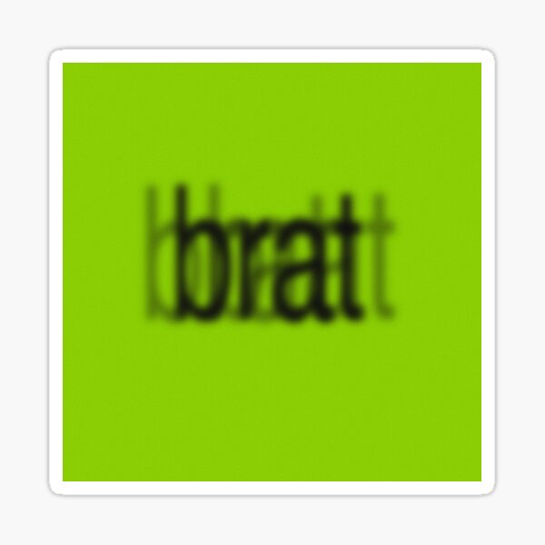 "Brat Charli XCX xcx sticker" Sticker for Sale by artbysig | Redbubble