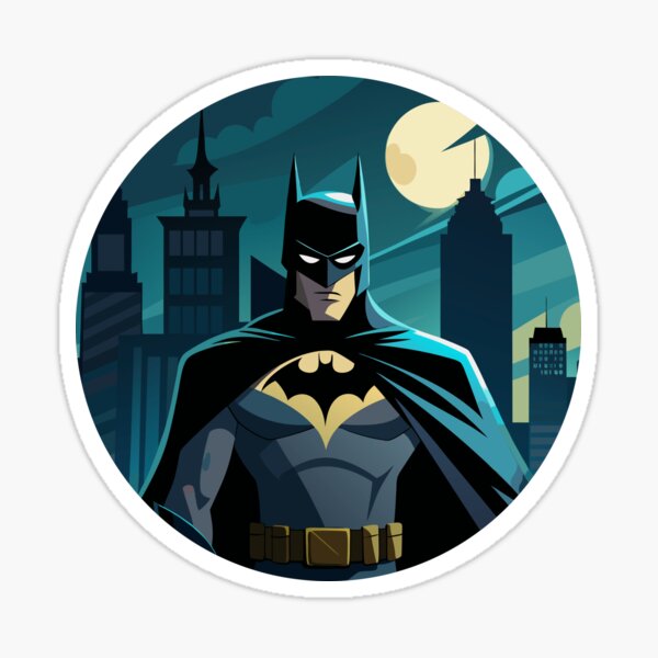 "Serious Batman" Sticker by JIMTOPMOY | Redbubble