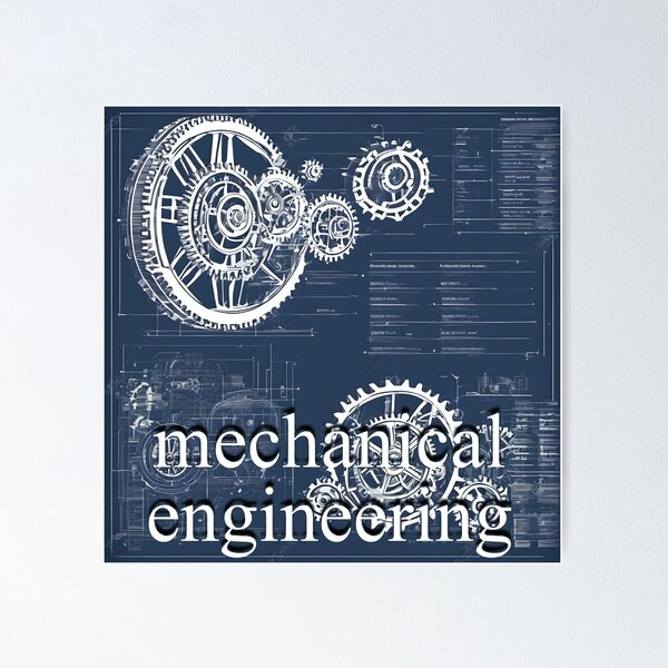 "Mechanical Engineering" Poster for Sale by LKozerski | Redbubble