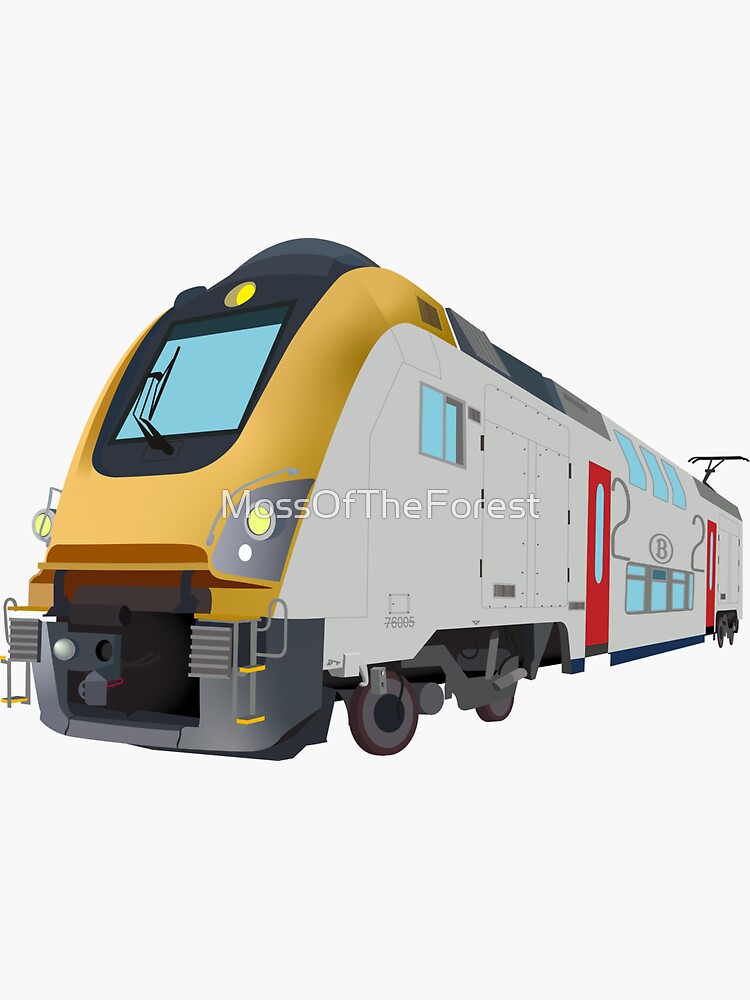 "Detailed M7 NMBS/SNCB Train Locomotive Illustration" Sticker for Sale ...
