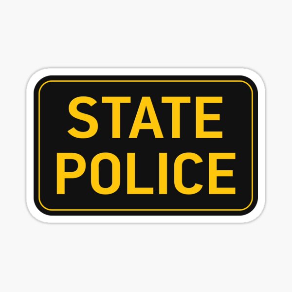 "State Police" Sticker for Sale by lawpo | Redbubble