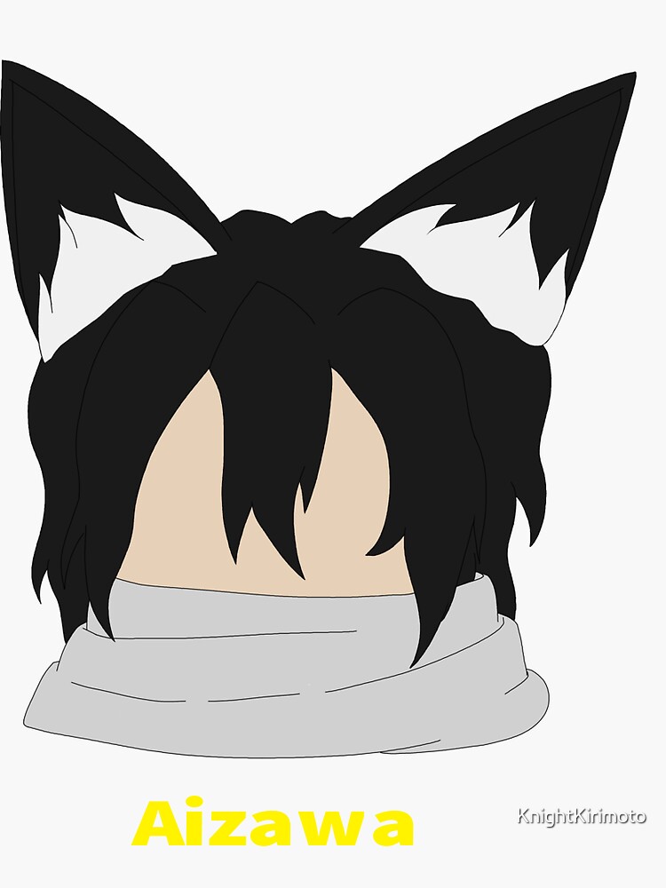 "Catzawa Portrait" Sticker for Sale by KnightKirimoto | Redbubble