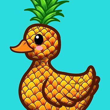 "Pineapple Duck" Sticker for Sale by NapuaAhina | Redbubble