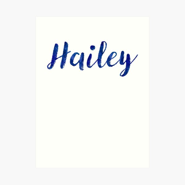 "Hailey ~ Cute Name Birthday" Art Print by StrangeStreet | Redbubble