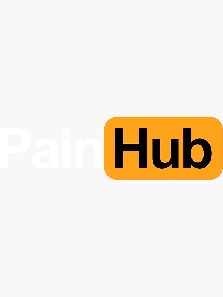 "PainHub" Sticker for Sale by DM-Wilson1995 | Redbubble