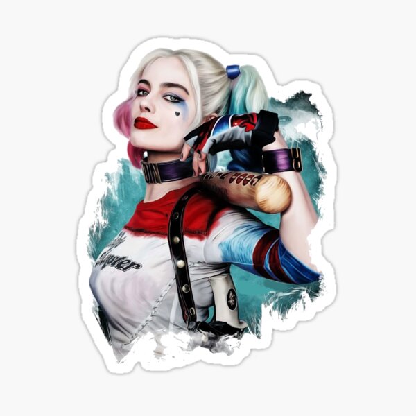 "flwop++harley quinn" Sticker for Sale by TandaLair | Redbubble