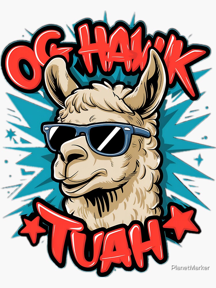 "Original Hawk Tuah " Sticker for Sale by PlanetMarker | Redbubble