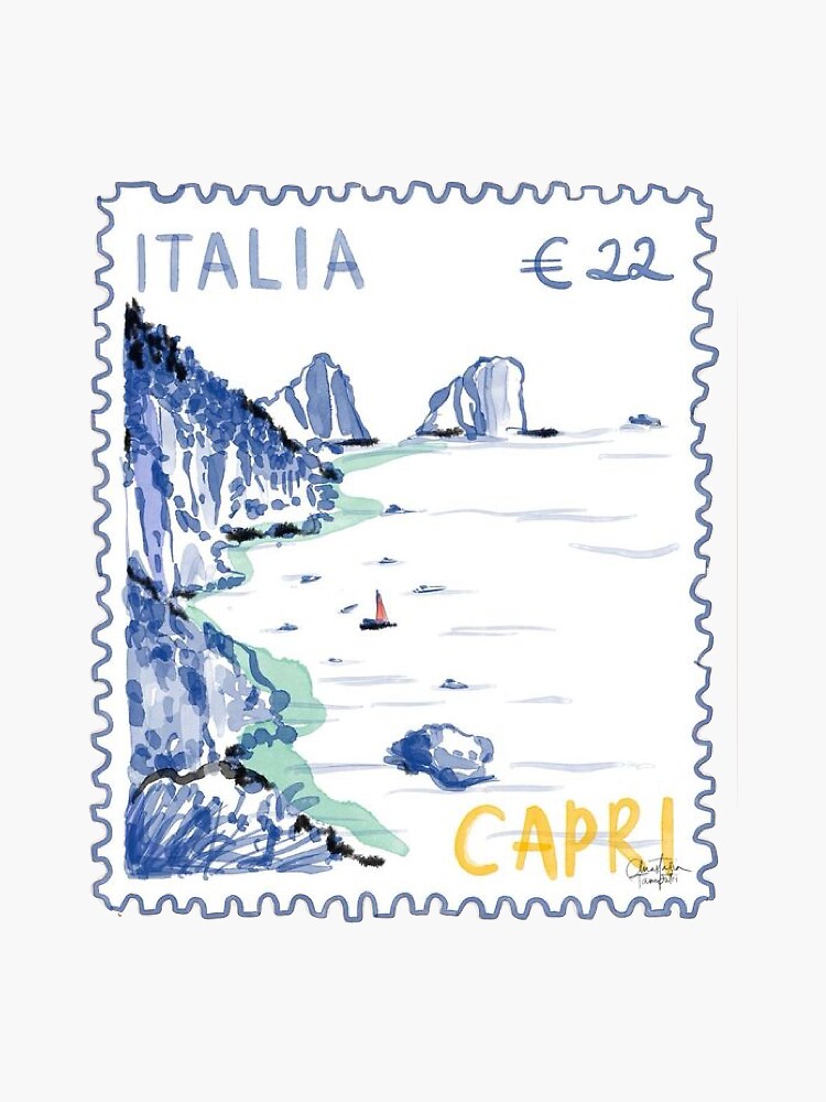 "italy post card" Sticker for Sale by helenvanhove | Redbubble