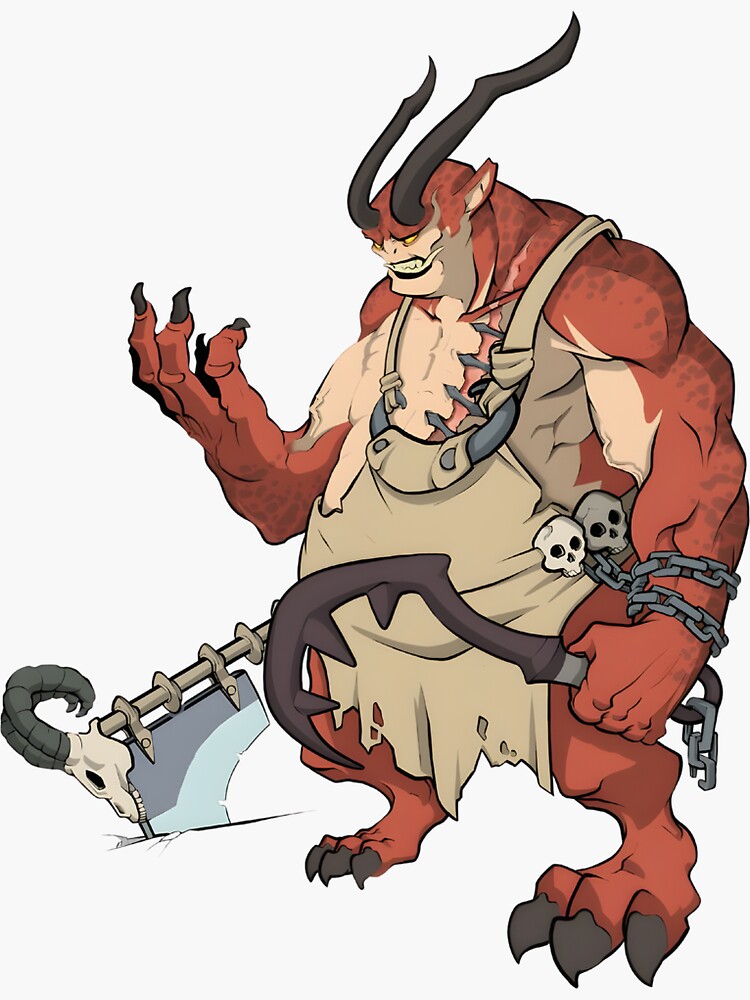 "Diablo 4 - Butcher Chibi " Sticker for Sale by SparkByNoor | Redbubble