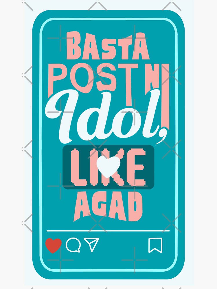 "Bini_Aiah: Basta post ni idol, like agad!" Sticker for Sale by ...