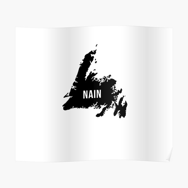 "Nain, Newfoundland Silhouette" Poster for Sale by CartoCreative ...