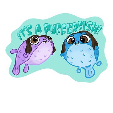 "Bini Jhoanna x Sheena: It's a pufferfish!" Sticker for Sale by ...