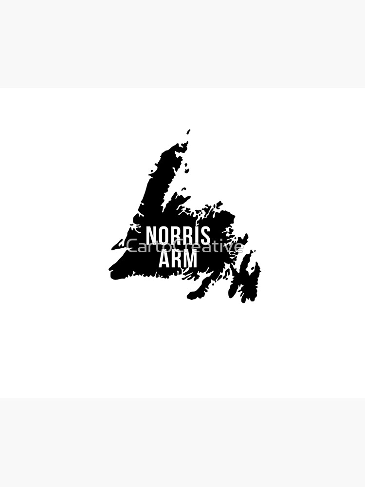 Póster «Norris Arm, silueta de Terranova» de CartoCreative | Redbubble