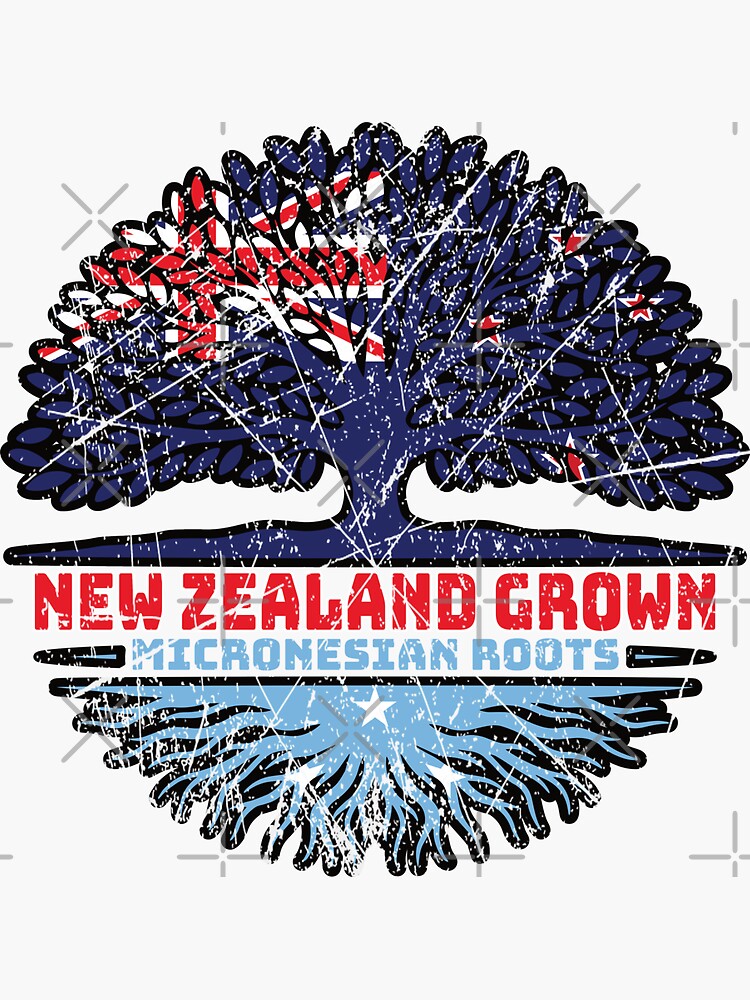 "Micronesia Micronesian New Zealander New Zealand Tree Roots Flag ...