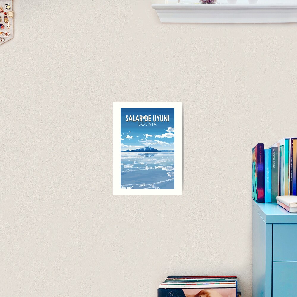 "Salar de Uyuni Bolivia Travel Art Vintage" Poster for Sale by ...