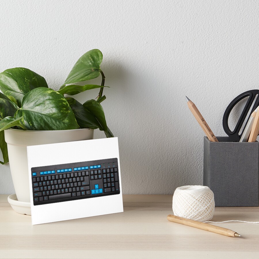 "Computer Keyboard" Art Board Print for Sale by PixLifePhoto | Redbubble